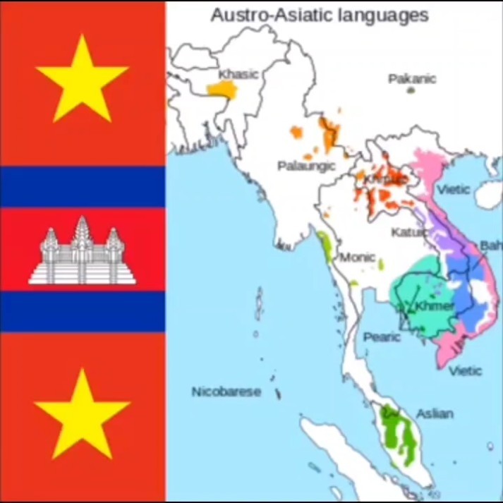 Austroasiatic Mon-khmer Language Families Vietnam and Khmer Compare ...