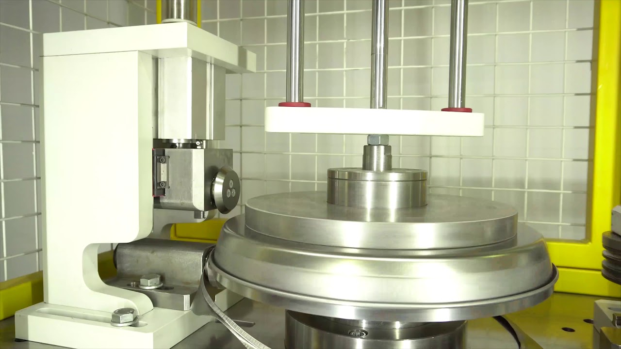 Trimming and Beading Machine / Yuvarlak Tepsi Etek Kesme ve Katlama ...