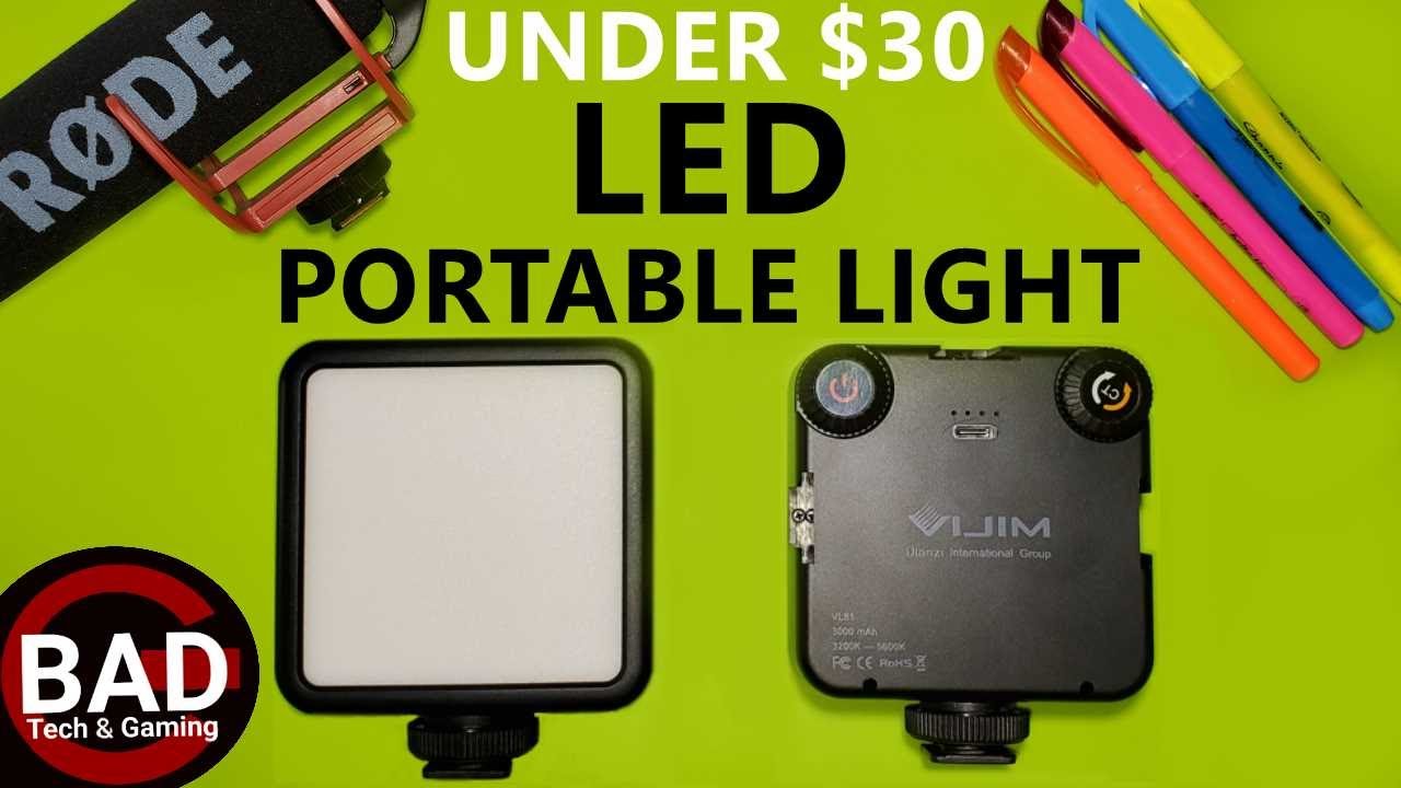 $30 LIGHT - VIJIM VL 81 CAMERA LIGHT - YouTube
