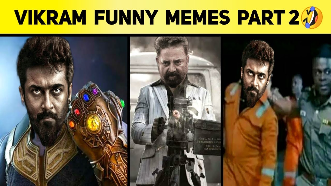 Vikram Memes Review Part 2 Comedy🤣 |🔪 Rolex Suriya Edition 🔥 - YouTube