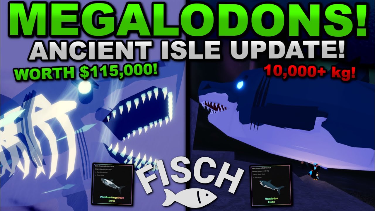 Catching The PHANTOM & REGULAR MEGALODON'S (RAREST FISH) in Roblox ...