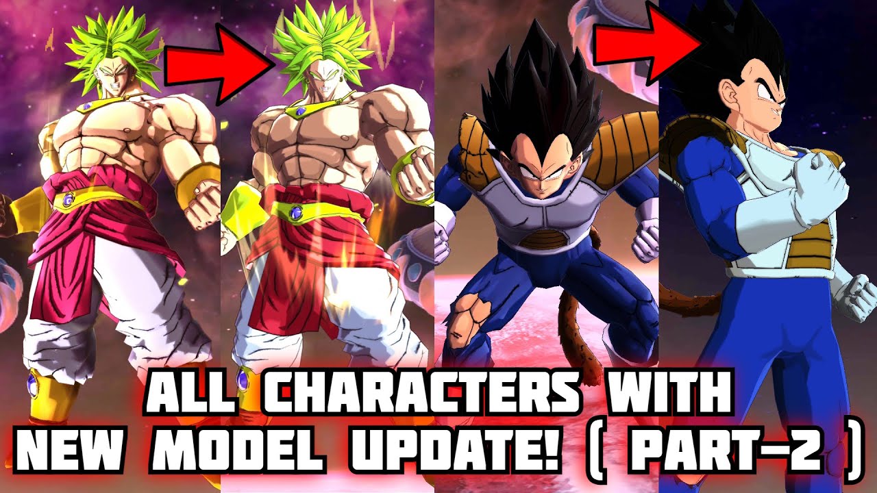 All Characters With Model Update! ( part - 2 ) Dragon Ball Legends ...