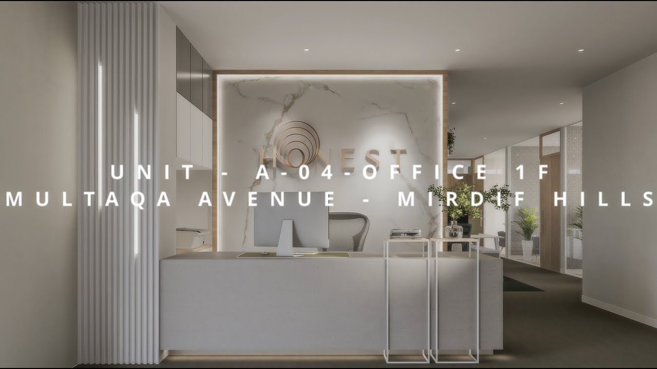 Office Interior Design for Unit A 04 - Office 1F - Multaqa Avenue ...