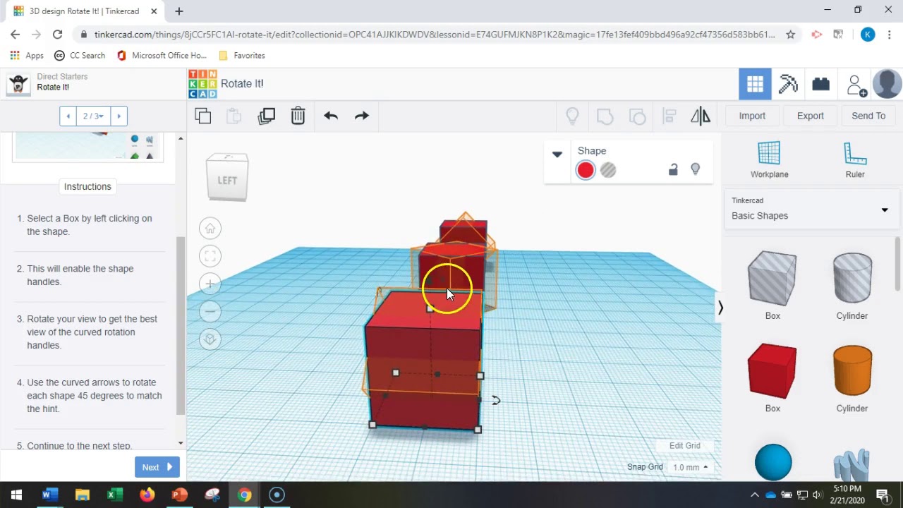 Tinkercad Rotate It Youtube