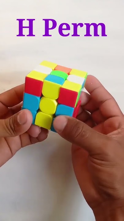 "H Perm" Rubik's cube PLL || How to solve Last Layer || #cube #viral #shorts - YouTube