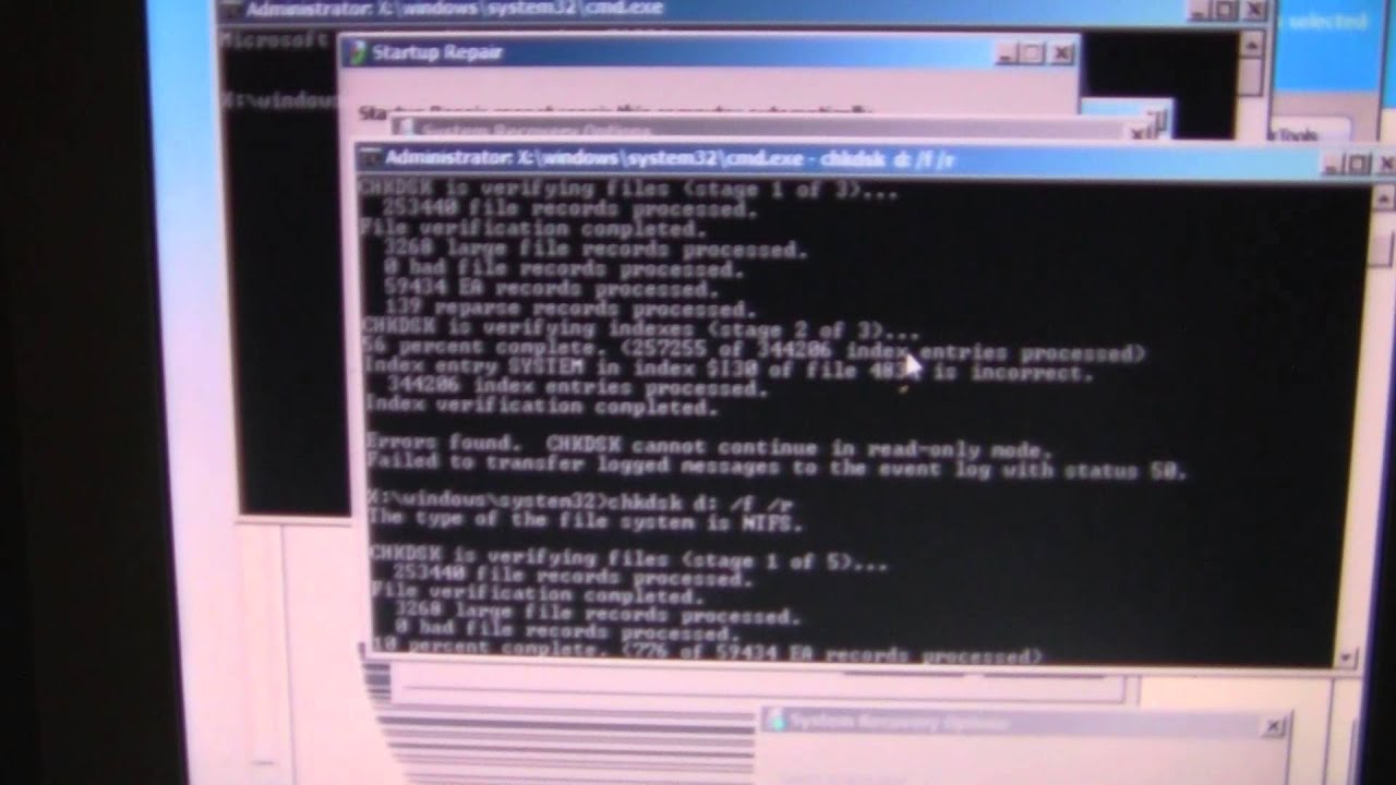 Windows 8 Startup Repair Check Disk for Any Possible Errors - YouTube