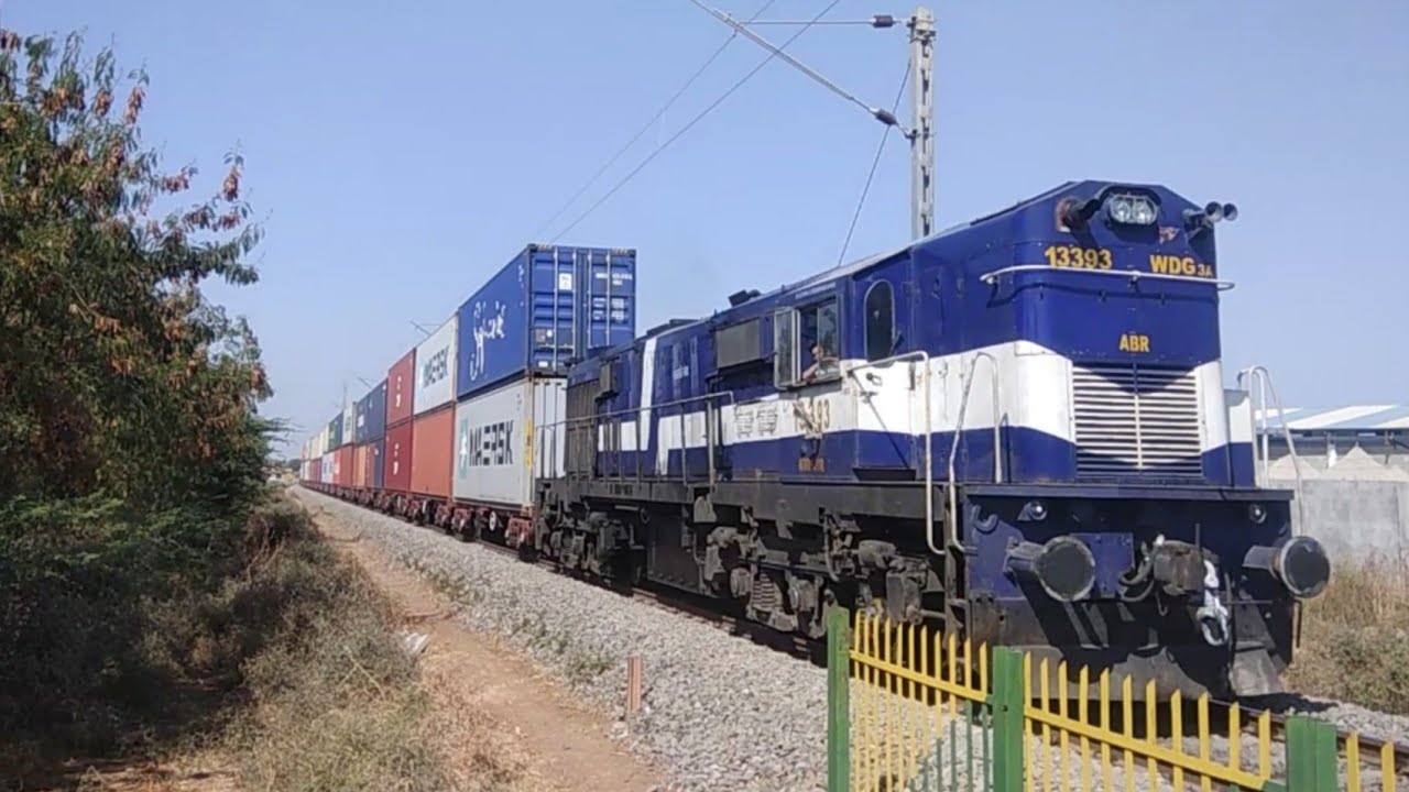 Diesel loco WDM 3A with Colorful Giant double decker & WDG-4 & WDG-4D ...