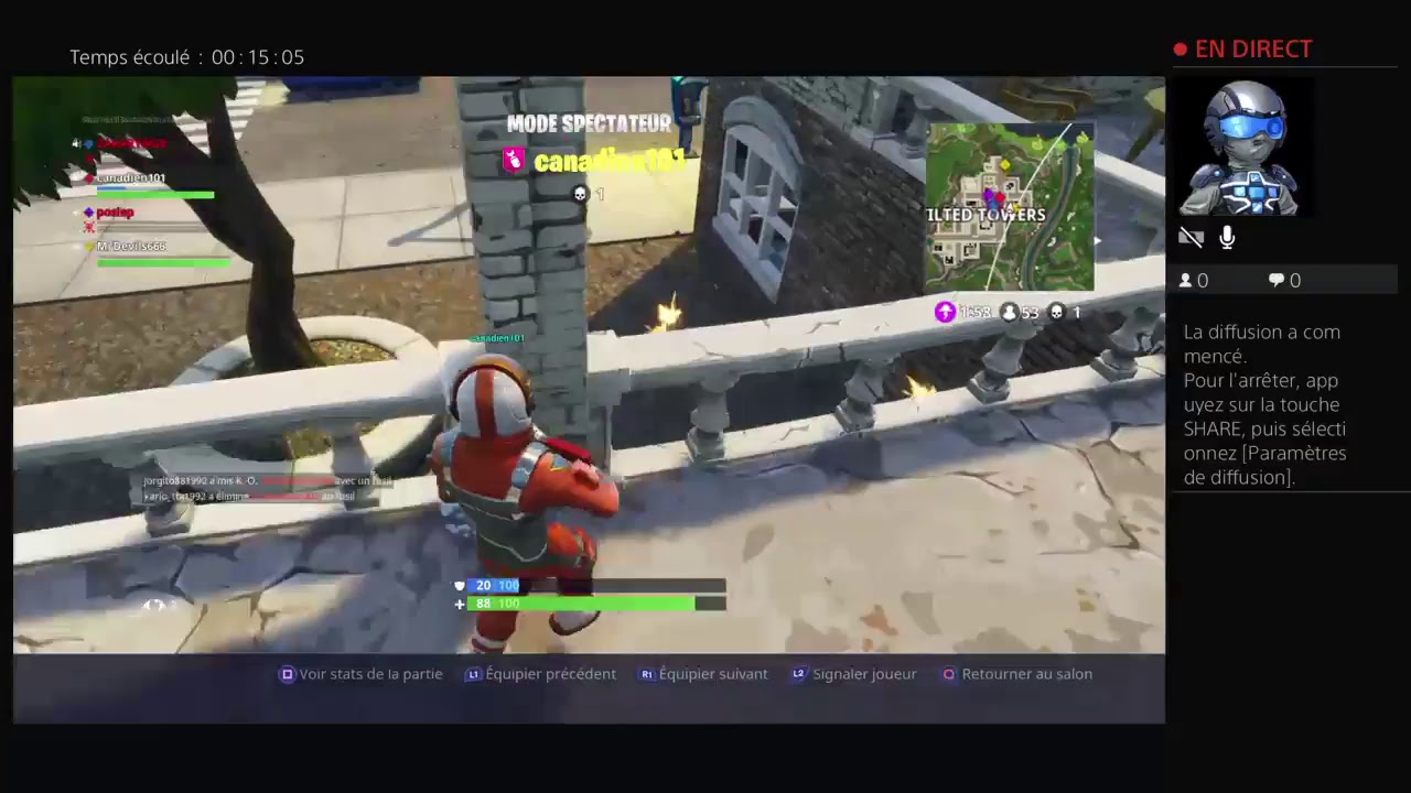 Live FORNITE OMG YA ZACHARY DUHAMEL QUI DÉBARQUE EN PLEIN - YouTube