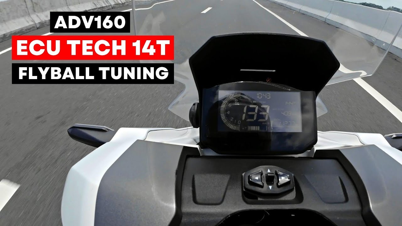 ADV 160 | ECU-Tech 14T High Speed Gear (Flyball Tuning) - YouTube