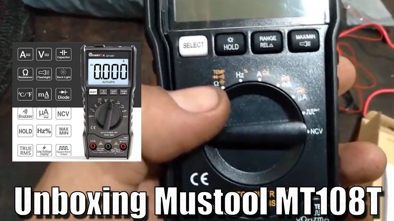 Unboxing multímetro MT108T - Mustool - YouTube