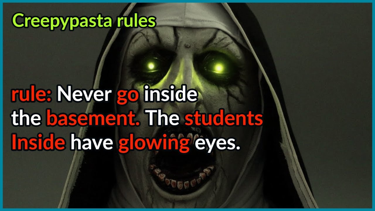 Rule: Never go inside the basement. The students inside have glowing ...