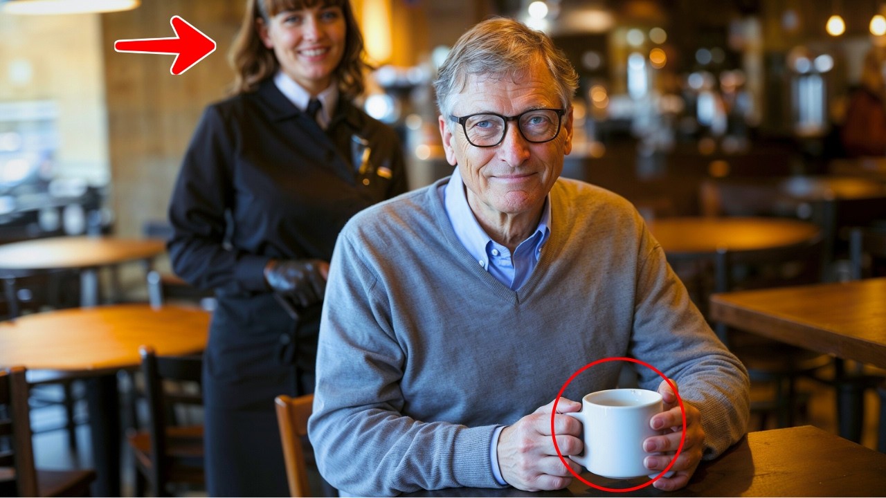 Bill Gates walks into a coffee shop, he is paralyzed when he hears what ...