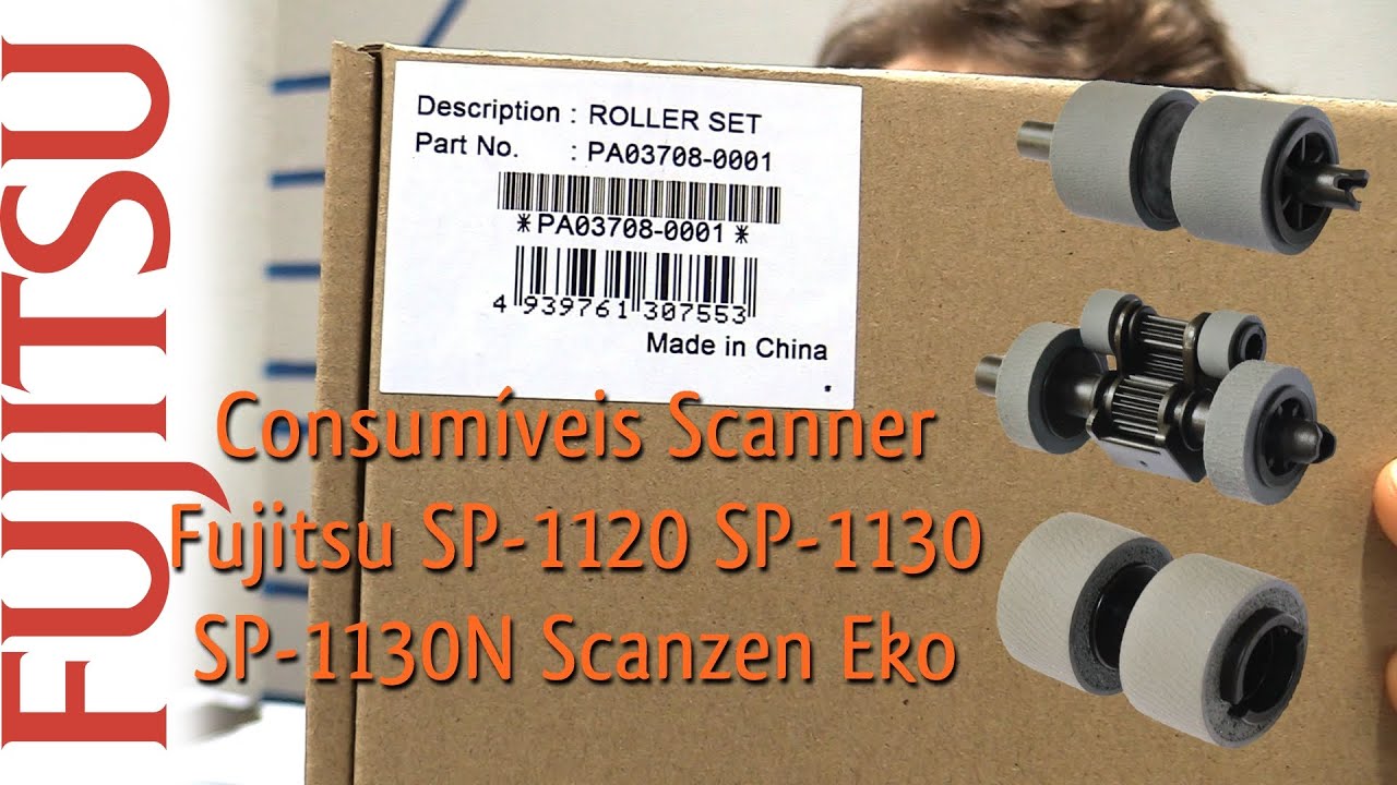 Consumíveis Scanner Fujitsu SP-1120 SP-1130 SP-1130N Scanzen Eko ...