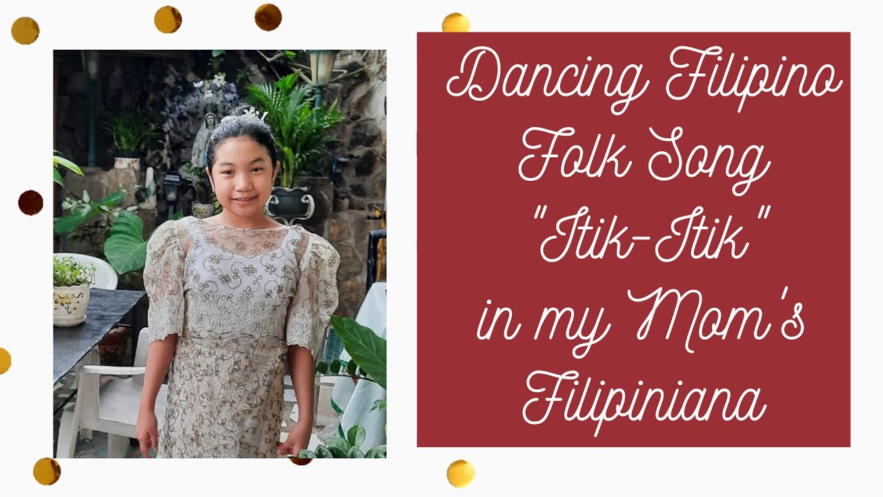 Dancing "Itik-itik" in my Filipiniana costume - YouTube