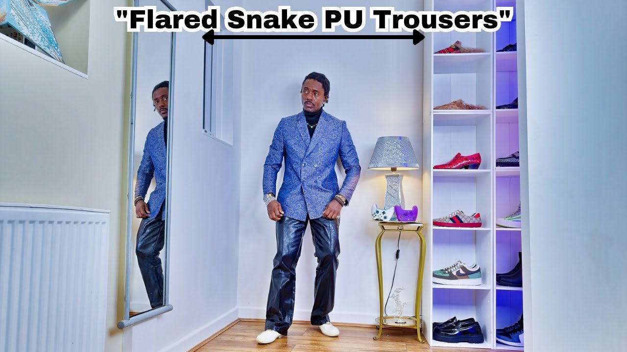 3 OUTSTANDING WAYS TO STYLE FLARED SNAKE PU TROUSERS FOR MEN IN 2025 ...