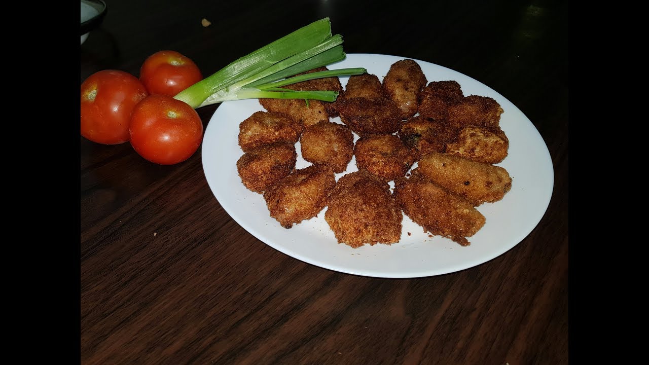 Cheesy chicken nuggets - YouTube