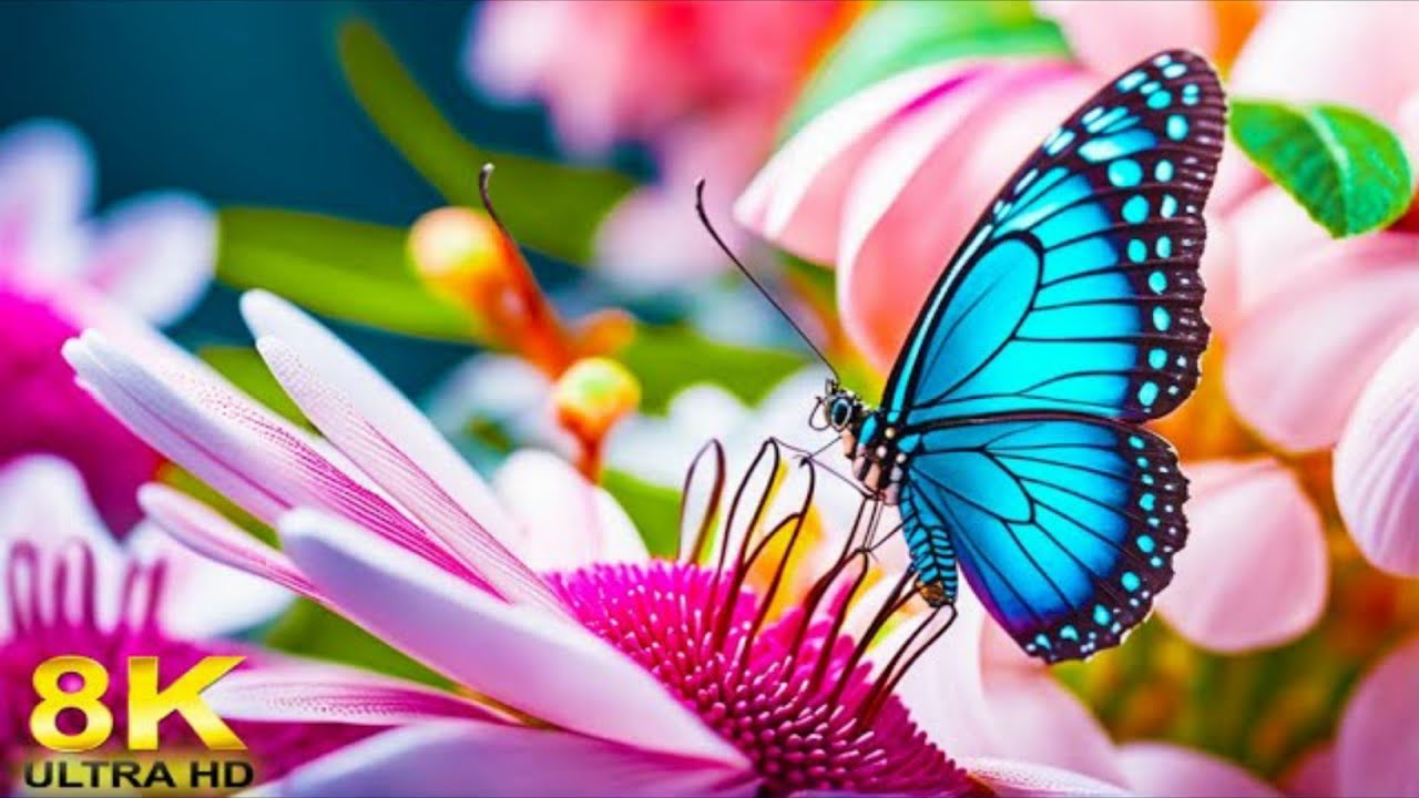 Butterfly Ladybug Bumblebee ||Butterflies Flying in Slow Motion HD ...