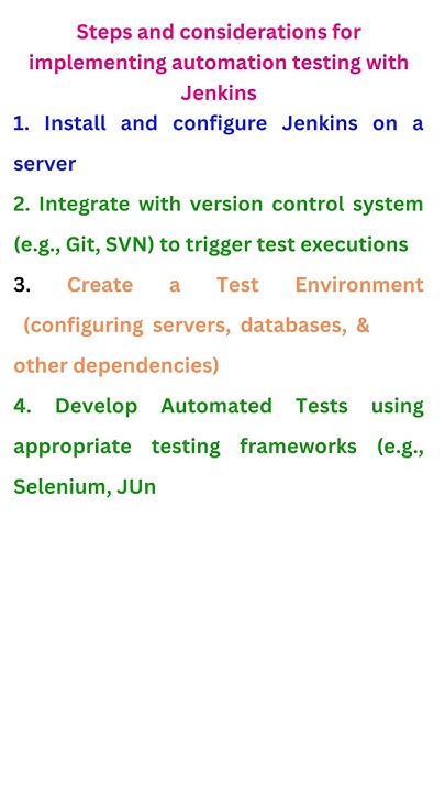 How Jenkins facilitate automation testing in software development ...