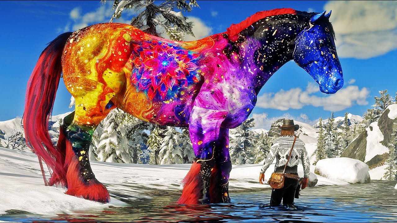 Arthur Tames Nova's Embrace, the Ginormous Colorful Horse Near Colter ...