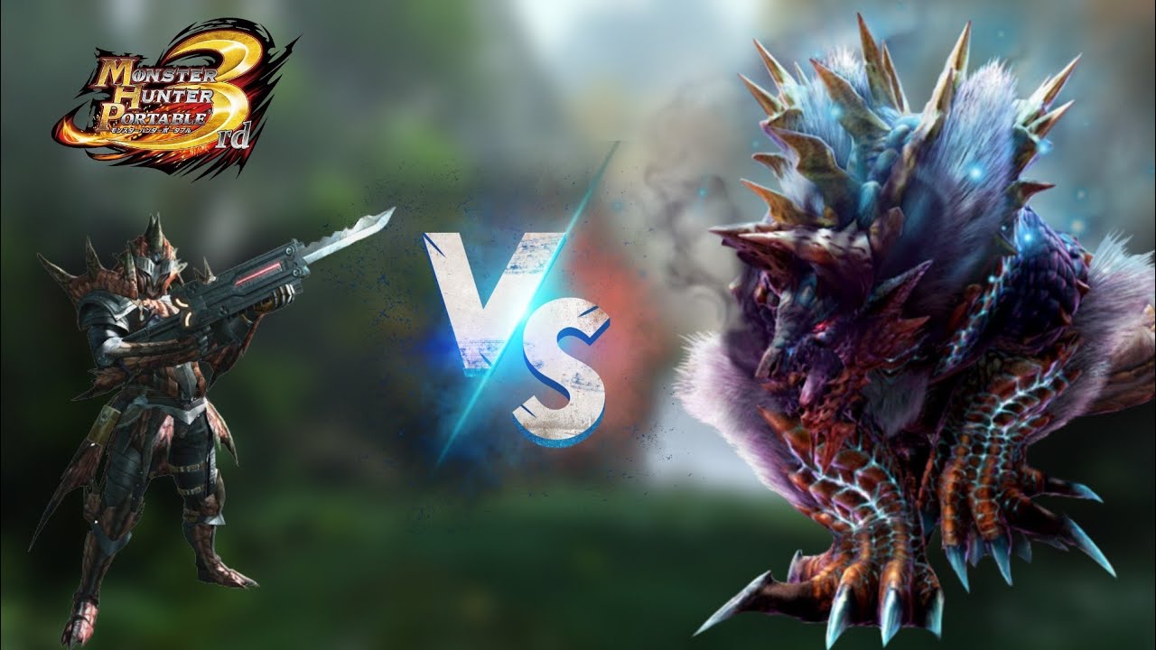 MHP3rd(PPSSPP): Zinogre vs LBG | HR3 Quest 5★ Low Rank - YouTube