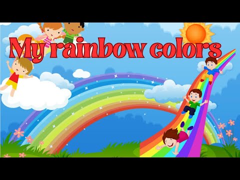 My rainbow colors | kids rhymes | kidzee pidzee - YouTube