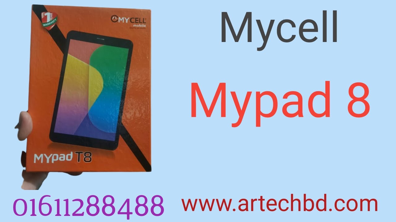Mycell Mypad T8 Tablet Pc BD | AR TECH BD | Bangla Unboxing Review | 2023 - YouTube