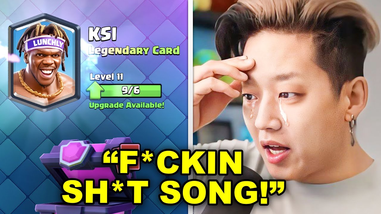 *NEW* KSI CARD ANNOUNCED! (ORANGE JUICE IS MAD!) Clash Royale Cozy ...