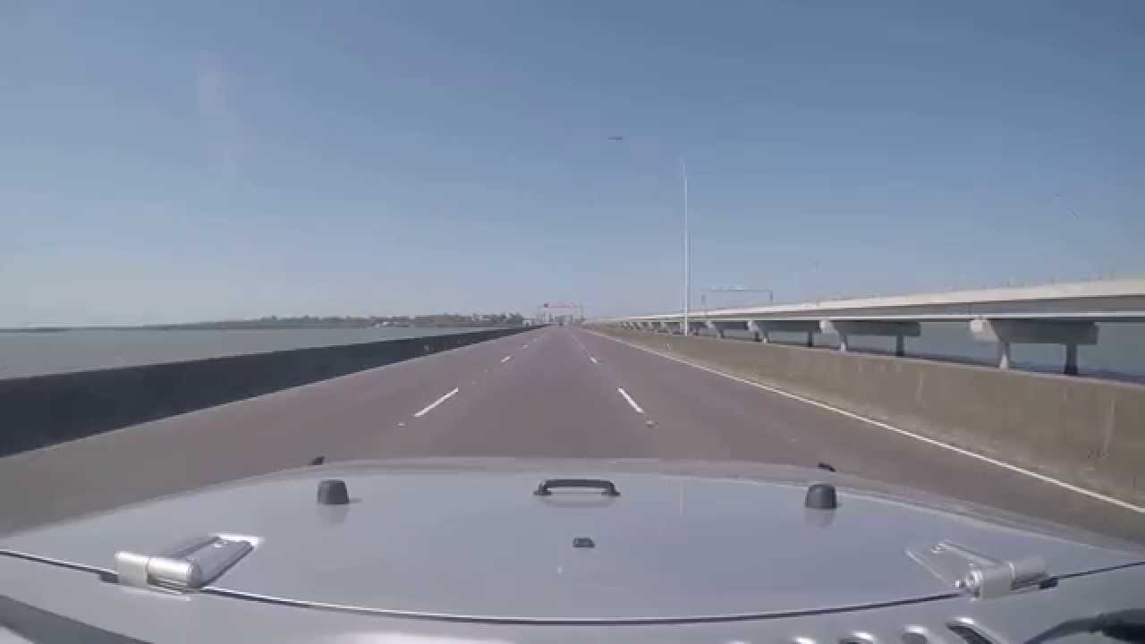 Going Over Ted Smout Memorial Bridge - YouTube