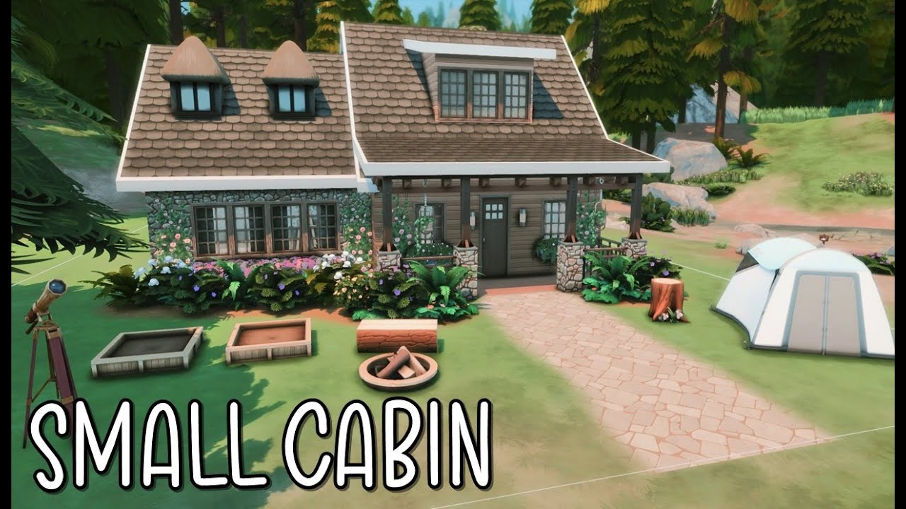 Small Cabin in the Woods | The Sims 4: Speed Build - YouTube