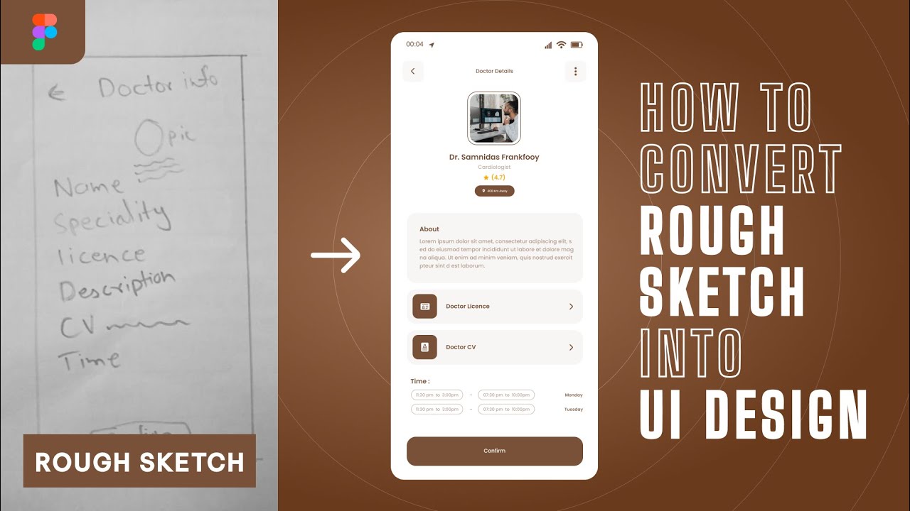 How to Convert Rough Sketch into UI Design | On Figma | Creative & Minimal UI Designs - YouTube