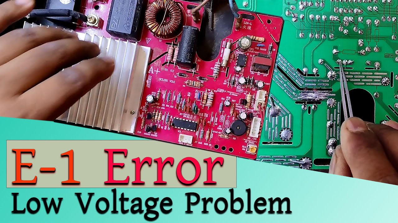 Induction cooker e1 problem - YouTube