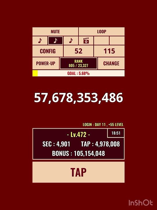 1兆回タップするには何日かかるのか？ 【10日目】 #shorts #チャンネル登録お願いします #1兆回タップ - YouTube