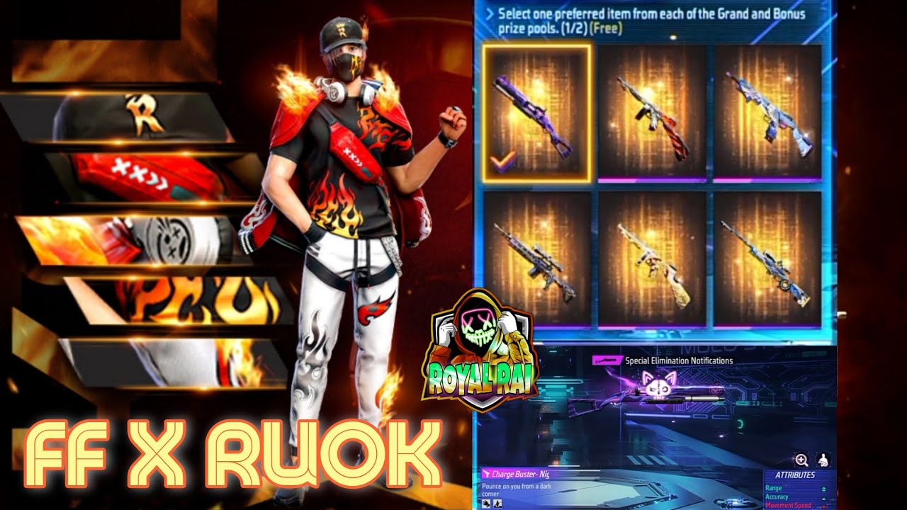 Free Fire x RUOK Collab bundle | Moco Store event - Night Bite Charge ...
