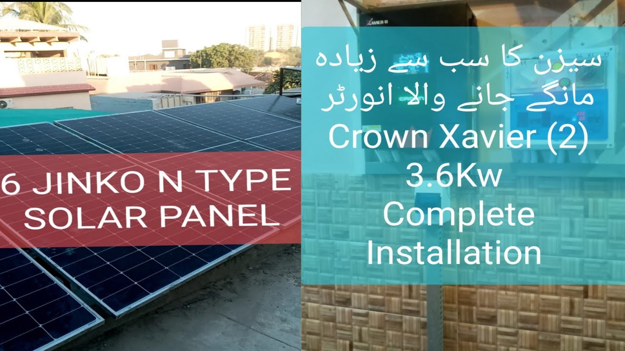 Crown Xavier (2) 3.6Kw | 6 Jinko N Type Solar Panel | Complete ...