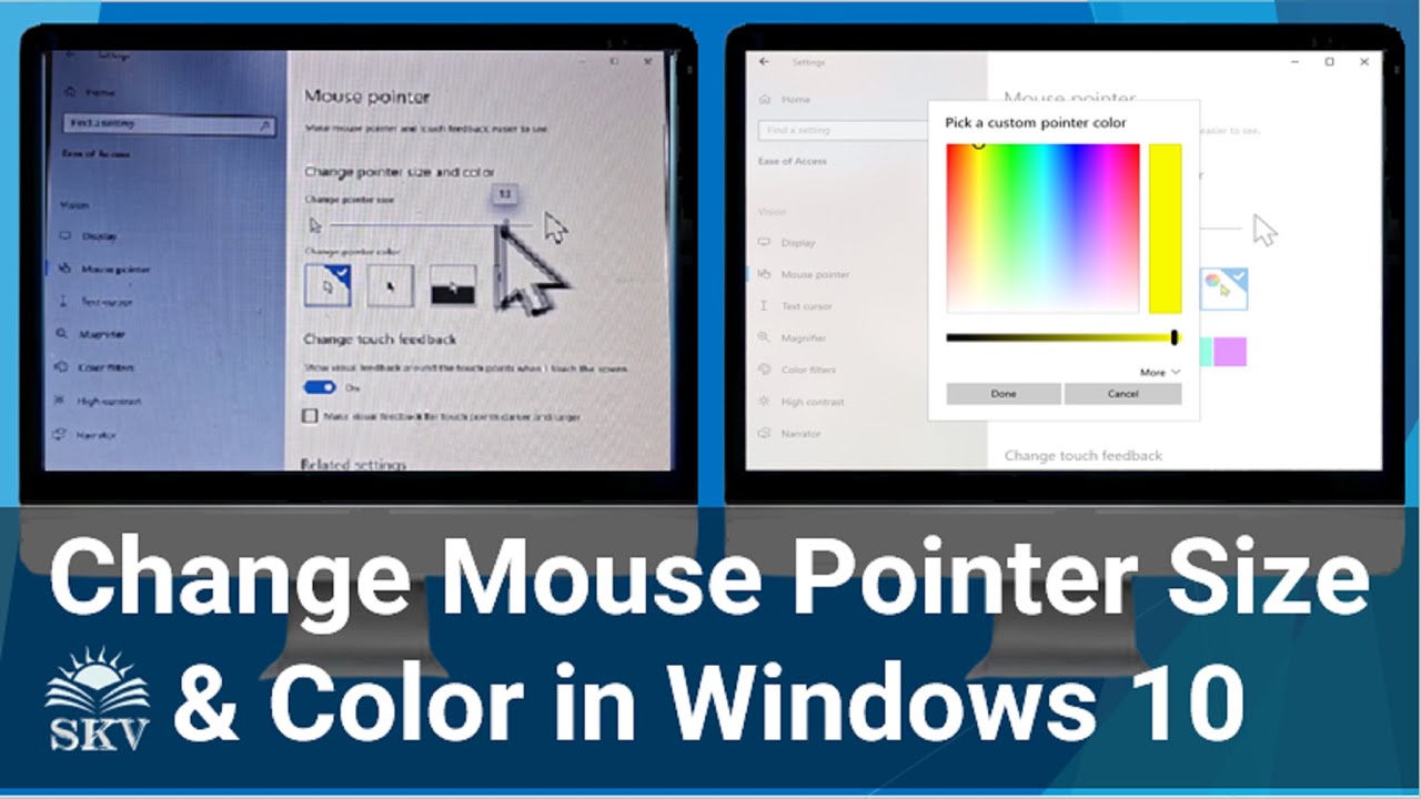 How to Increase Mouse Pointer Size in Windows 10 | How to Change Mouse ...