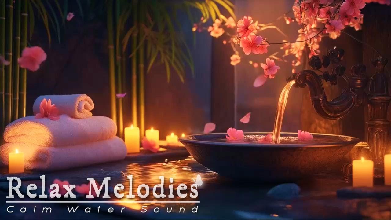 Spa Music and Water Sounds that Calm The Mind 🌺 Sleep Music, Relaxing ...