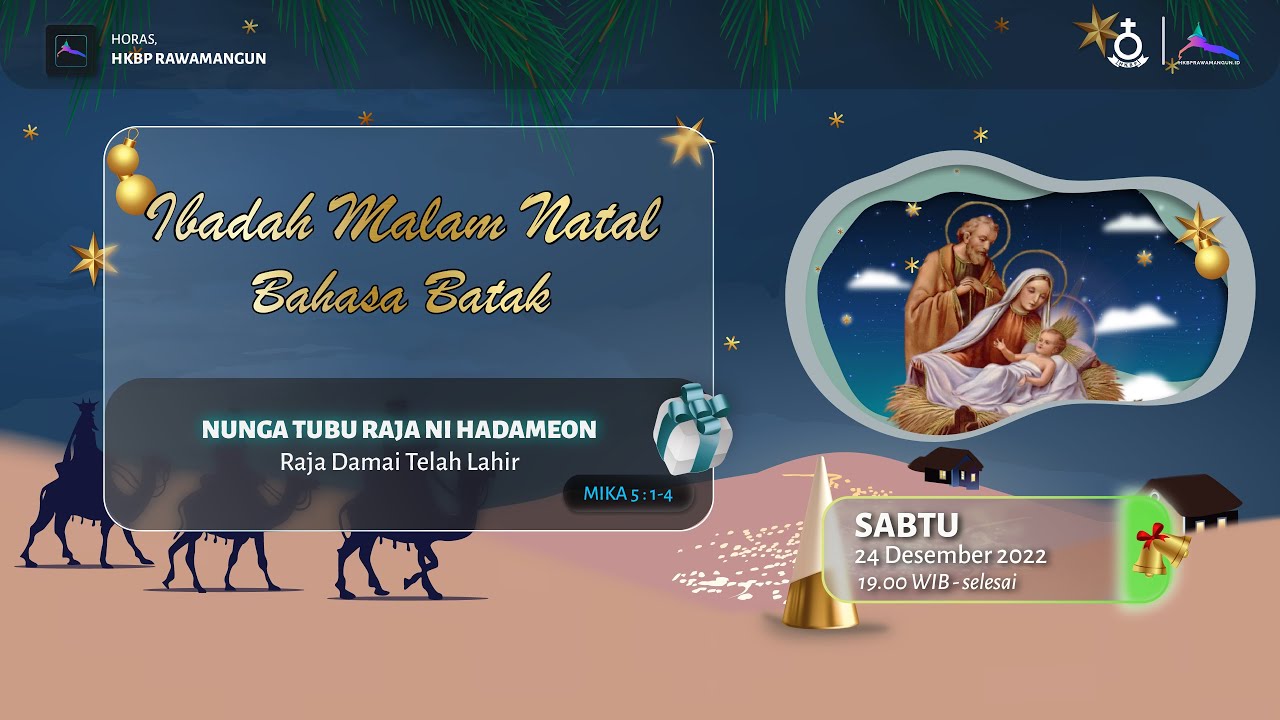 IBADAH MALAM NATAL (BAHASA BATAK) - 24 DESEMBER 2022 - YouTube