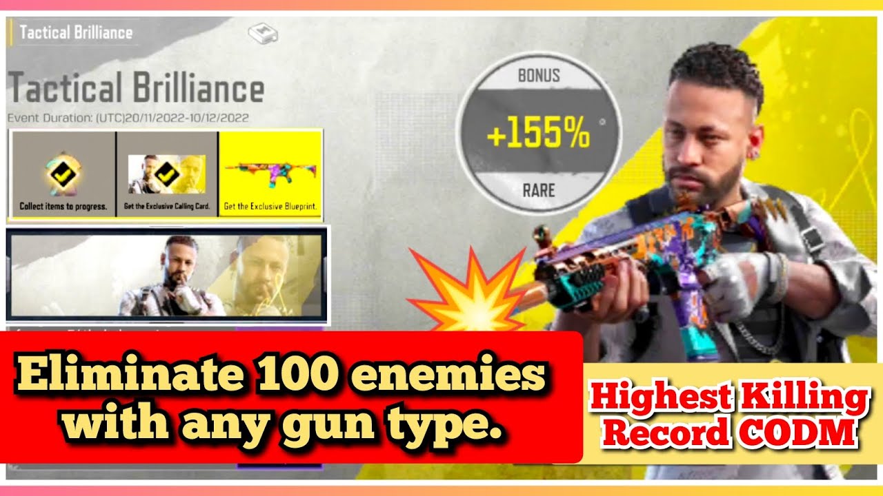 Eliminate 100 enemies with any gun type. Play Any MP/BR matches Earn ...