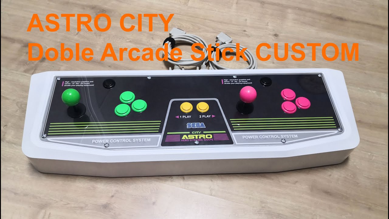 Sega Astro City Custom Arcade Stick Doble - YouTube