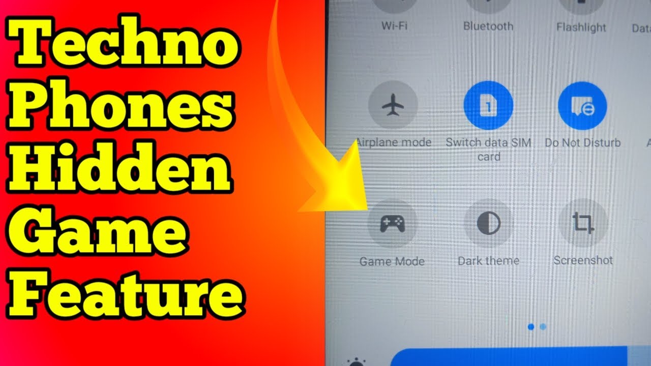 Techno Phones Hidden Game Feature||How To Use Techno Game Mode - YouTube