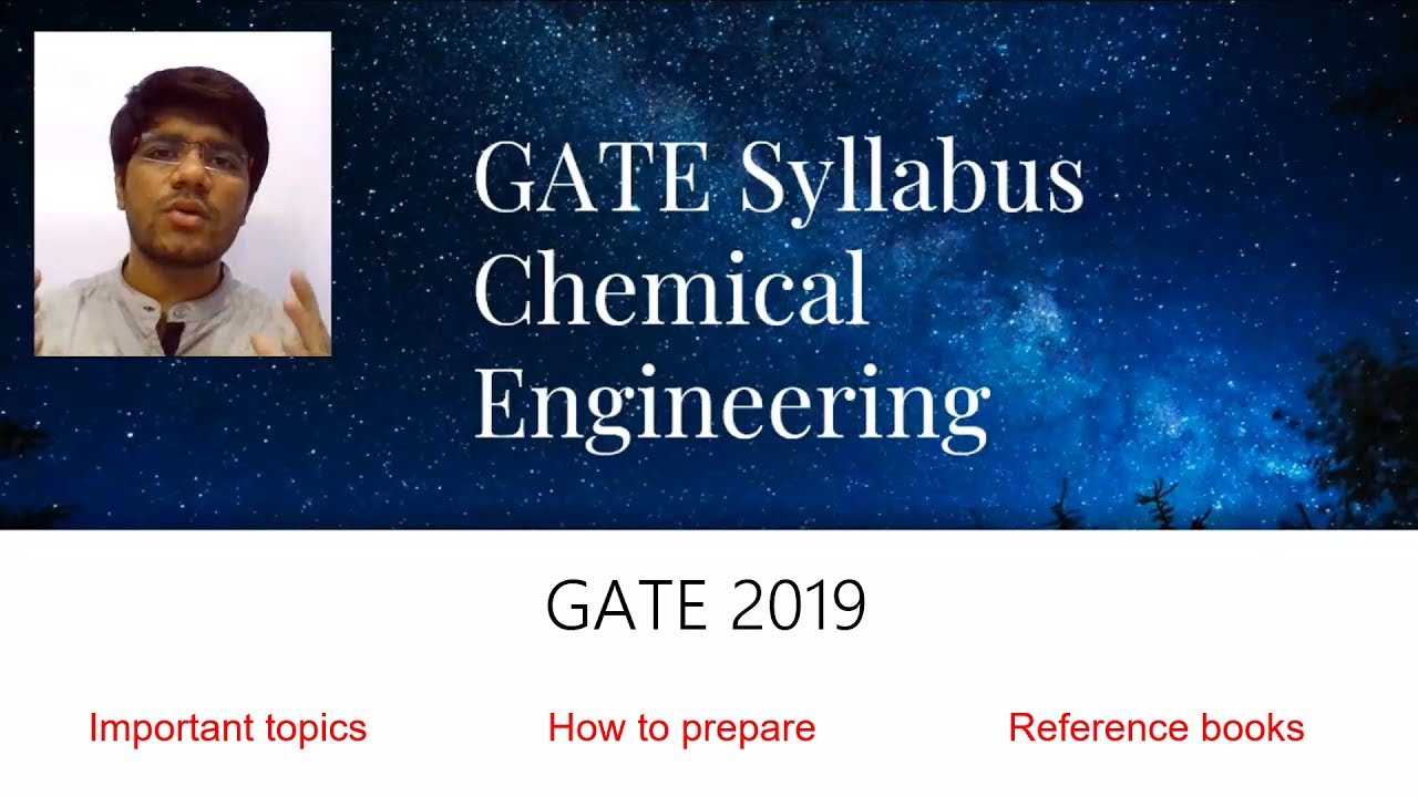 GATE 2019- Chemical Engineering syllabus released/ important topics ...