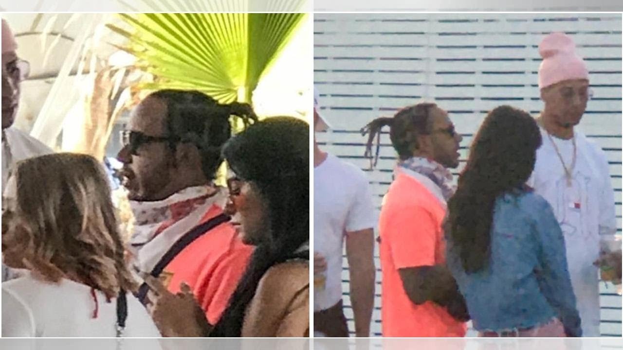 Lewis Hamilton parties with group of women at Coachella 2019 - YouTube