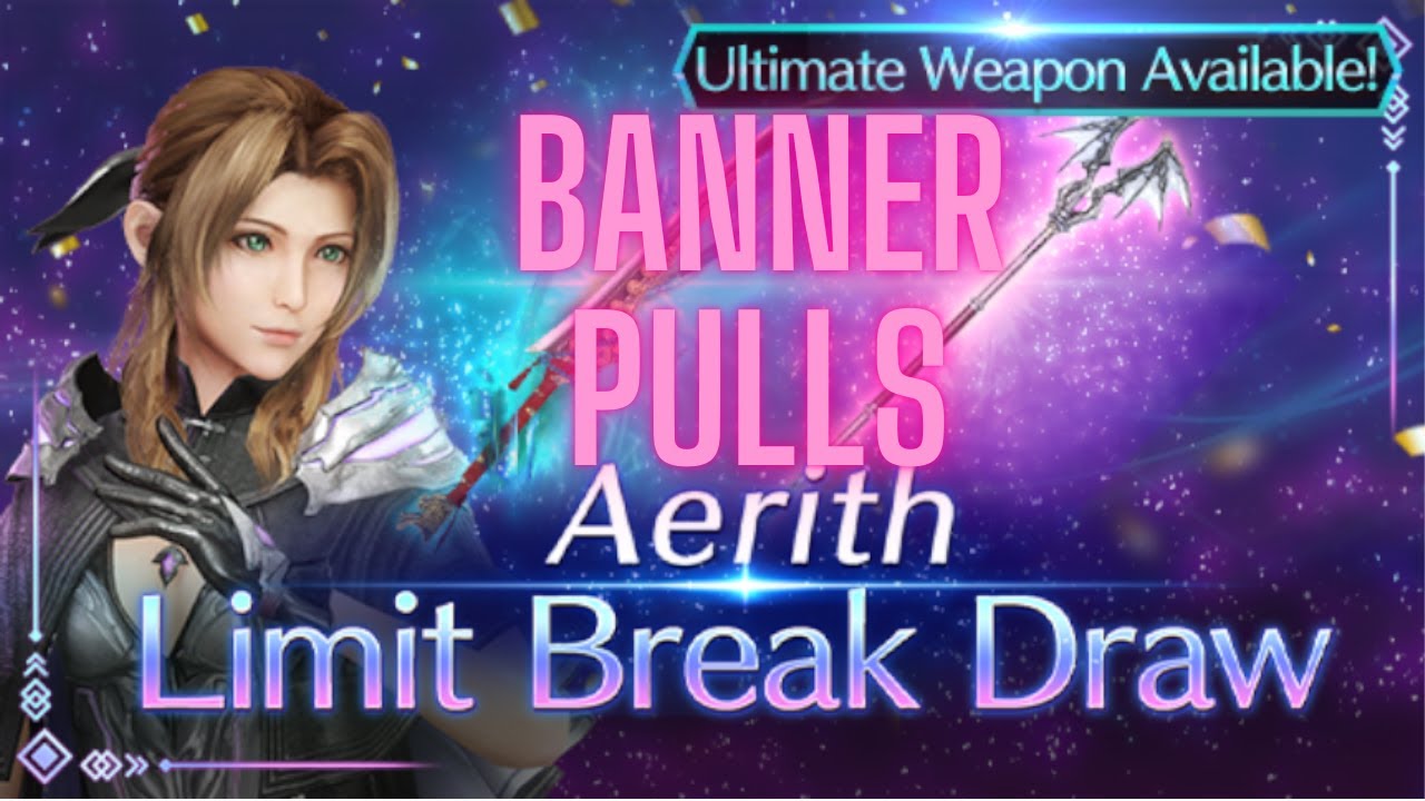 [FF7: Ever Crisis] - Aerith 1YR Banner Pulls! - YouTube