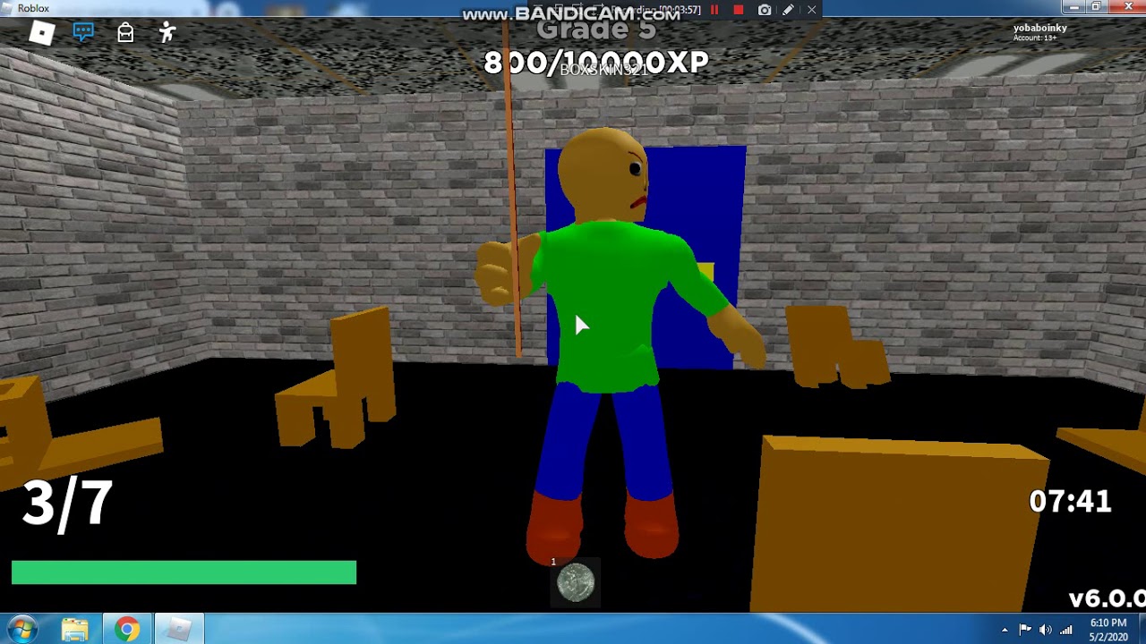 Baldi's basics in roblox - YouTube
