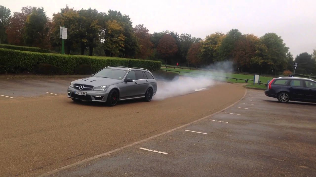 Mercedes-Benz C63 AMG Edition 507 - Burnout - YouTube