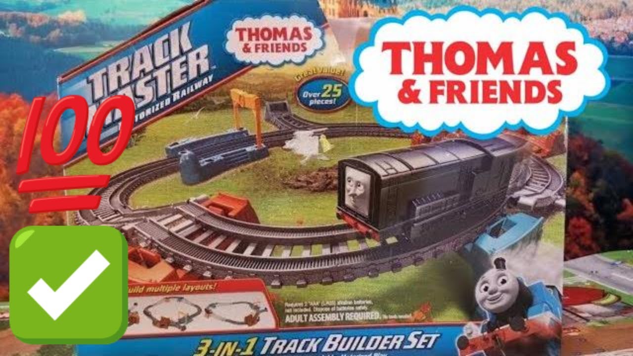 unboxing Trackmaster Thomas and Friends Engines 3-in-1 Track Builder ...