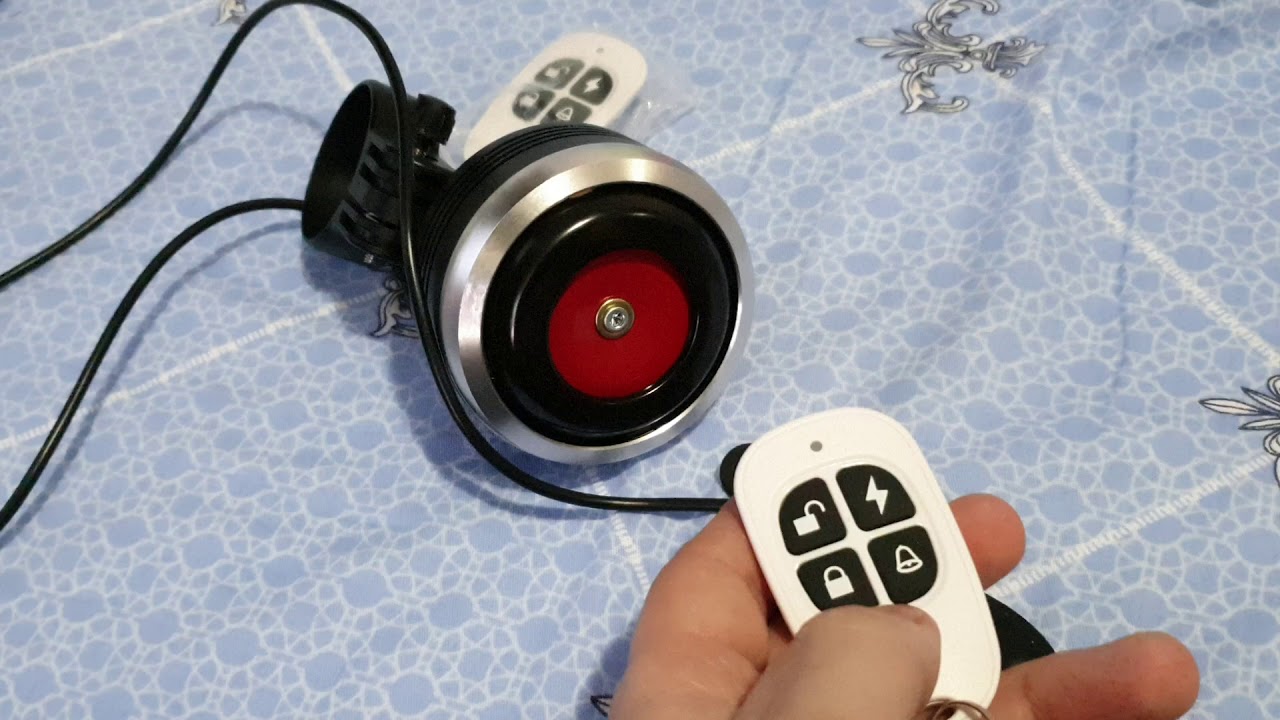 Claxon bicicleta cu functie de alarma( Bike Horn with alarm ) - YouTube