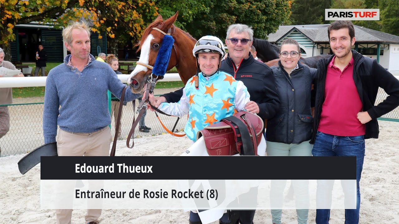 Edouard Thueux, entraîneur de Rosie Rocket (27/04 à ParisLongchamp ...