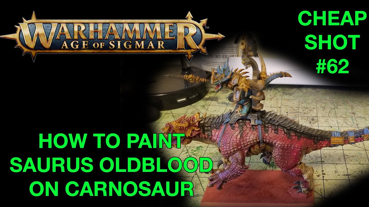 How to Paint a Seraphon Old Blood on Carnosaur for only $29.00 - YouTube