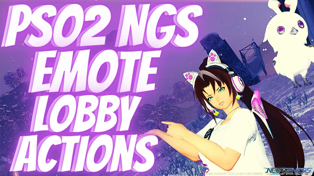 PSO2 NGS 829: Calisthenics Emote Lobby Action 829「筋トレ」 - YouTube